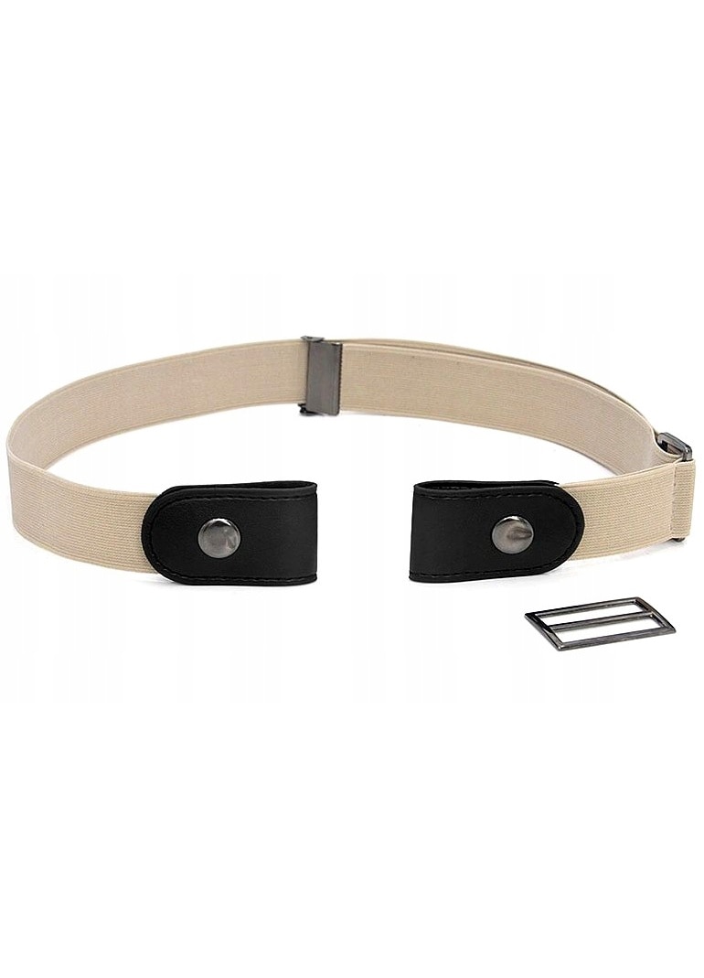 Curea elastica cu catarame reglabile pentru dama, Sintetic/Piele ...