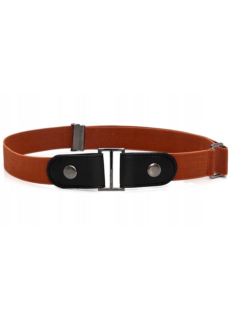 Curea elastica cu catarame reglabile pentru dama, Sintetic/Piele ...