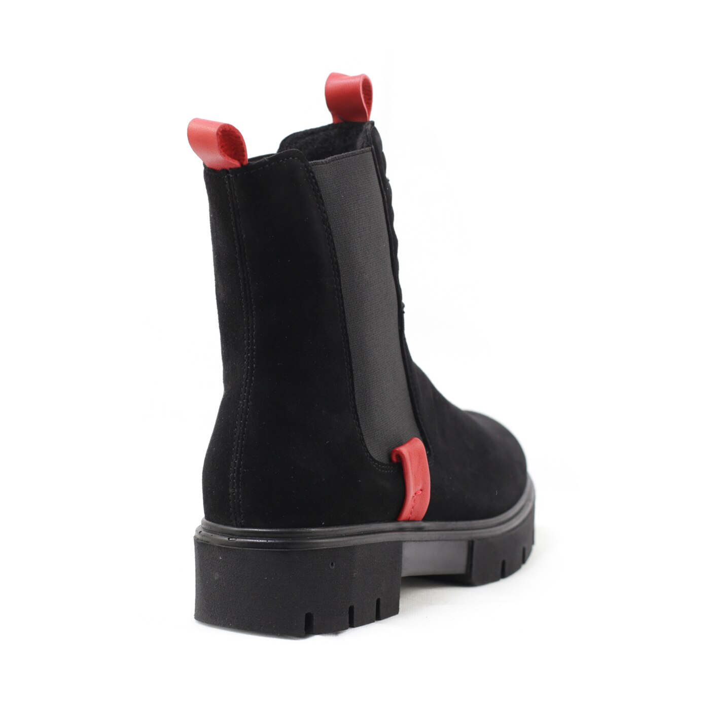 Ghete dama D44 4520, piele naturala, negru velur, Anna Viotti, 40 EU ...