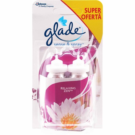 Rezerve odorizant aer automatic cu actiune continua pentru camera Glade Sense & Spray, Relaxing ...