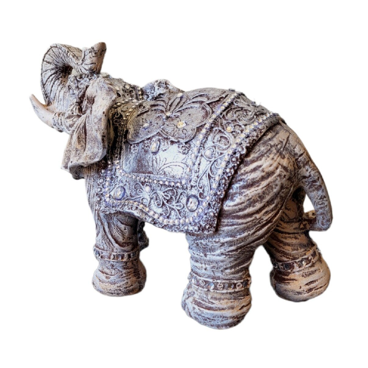 Statueta decorativa, Elefant African, Alb, 36 cm, DVSAS069G - eMAG.ro