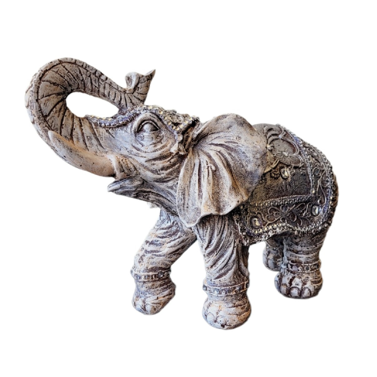Statueta decorativa, Elefant African, Alb, 36 cm, DVSAS069G - eMAG.ro
