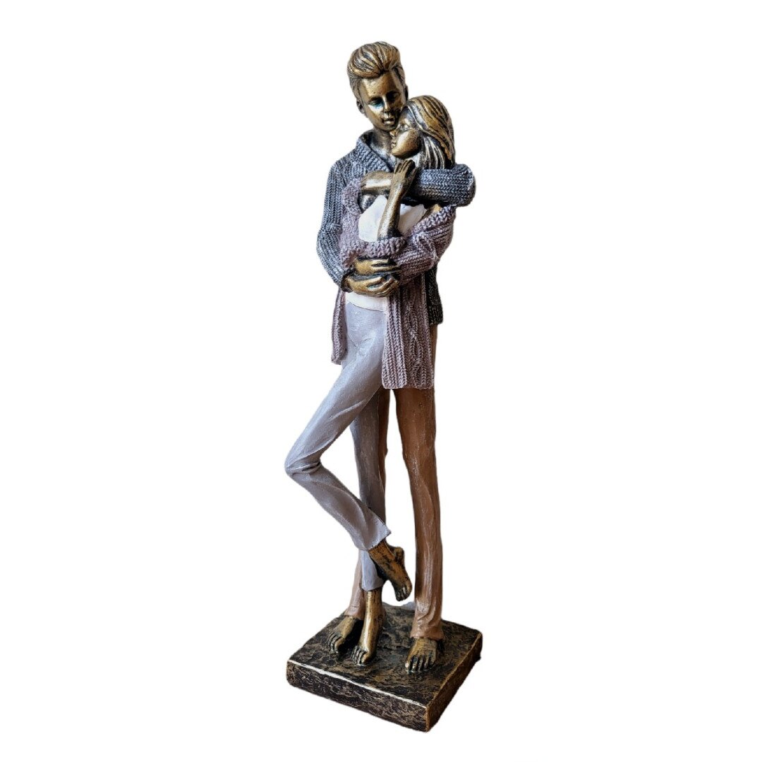 Statueta decorativa, Cuplu de Indragostiti, Multicolor, 34 cm, DVH028 ...