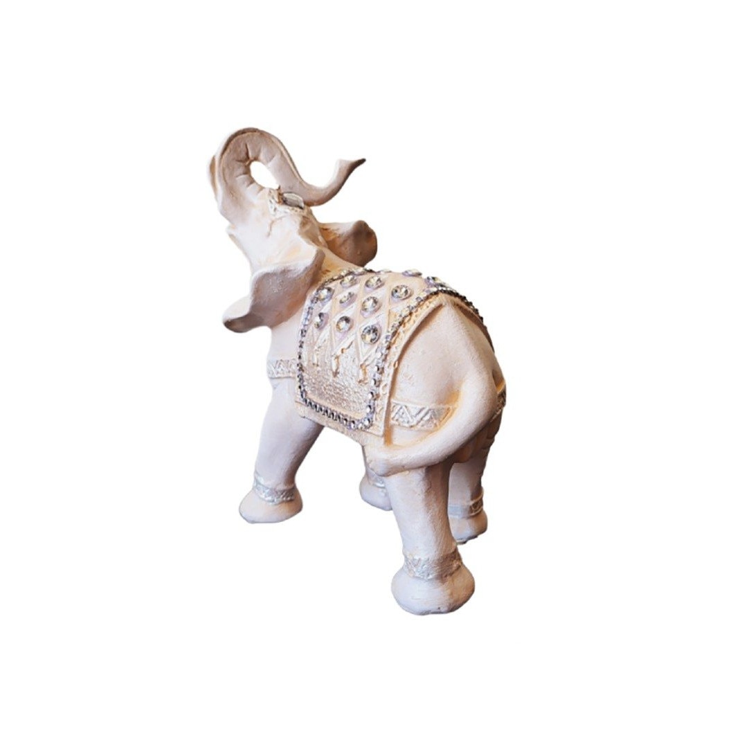 Statueta decorativa, Elefant cu pietre, Alb, 23 cm, DVSAK023C - eMAG.ro