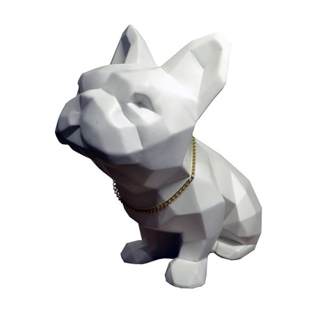 Statueta decorativa, Caine, Alb, 26 cm, DVLG023A - eMAG.ro