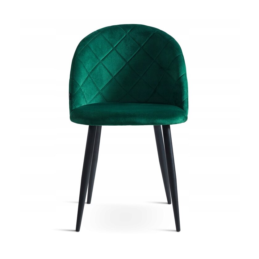 Scaun Tapitat, Glamour, Viking, 78 cm/48 cm, Metal/Stofa, Verde - eMAG.ro