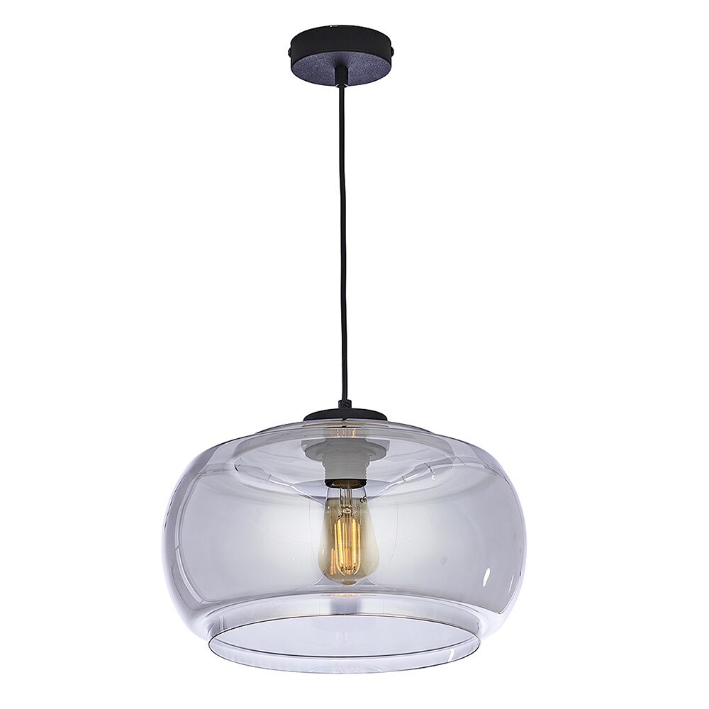 Pendul de iluminat, TK Lighting, Metal, Soclu E27, Negru/Gri - eMAG.ro