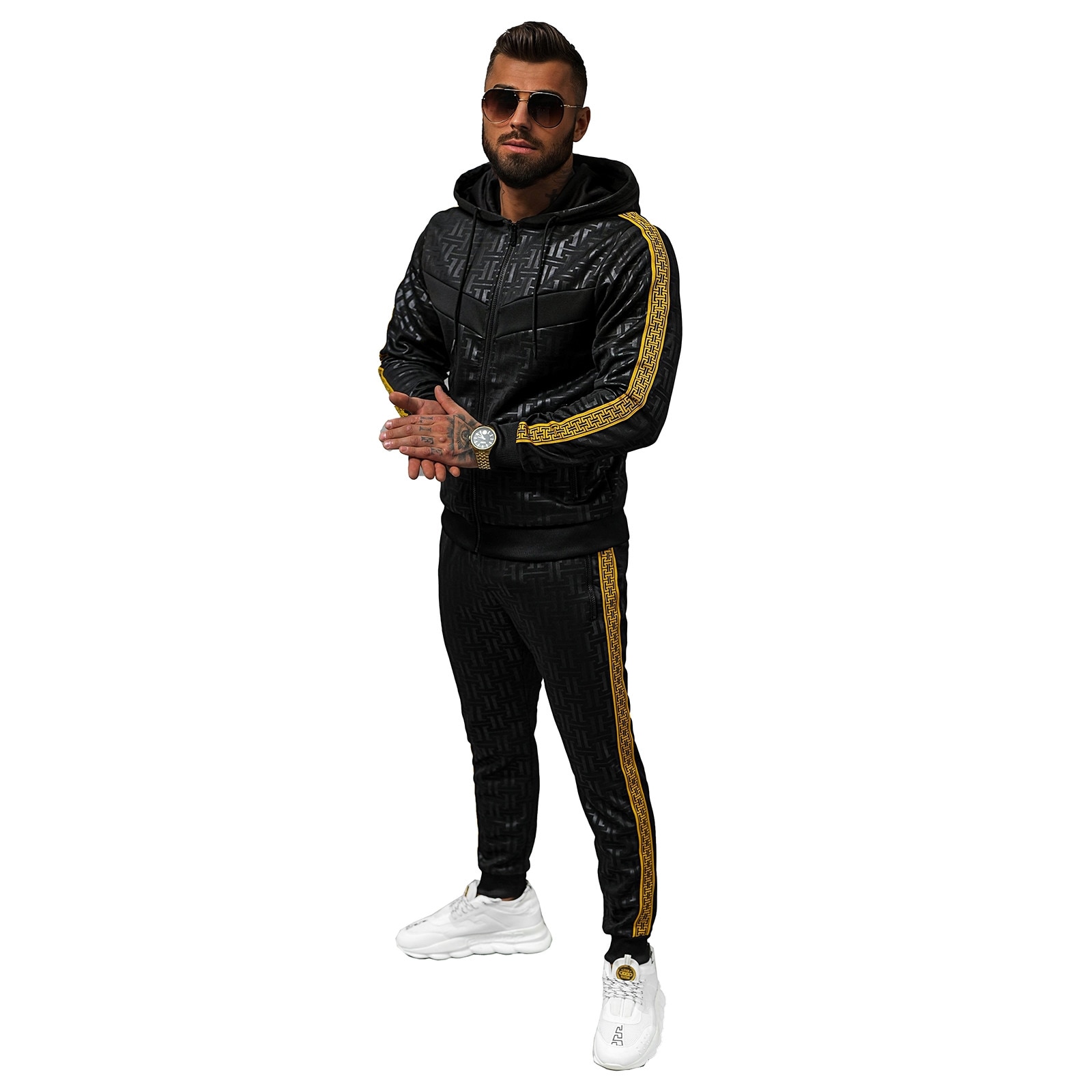 Compleu sport barbati negru OZONEE O/3A165 XXL - eMAG.ro