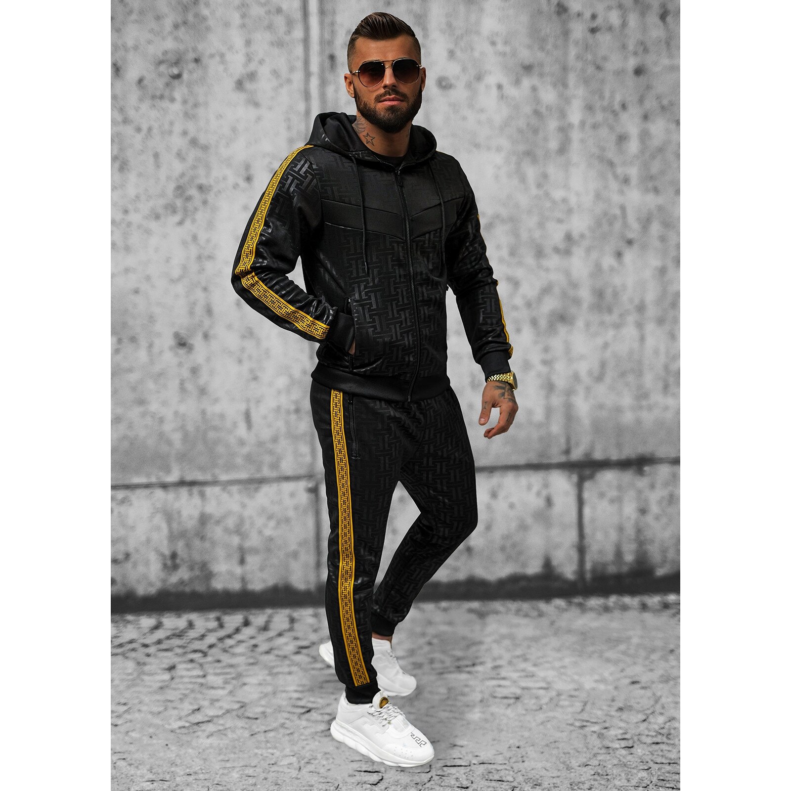 Compleu sport barbati negru OZONEE O/3A165 XXL - eMAG.ro