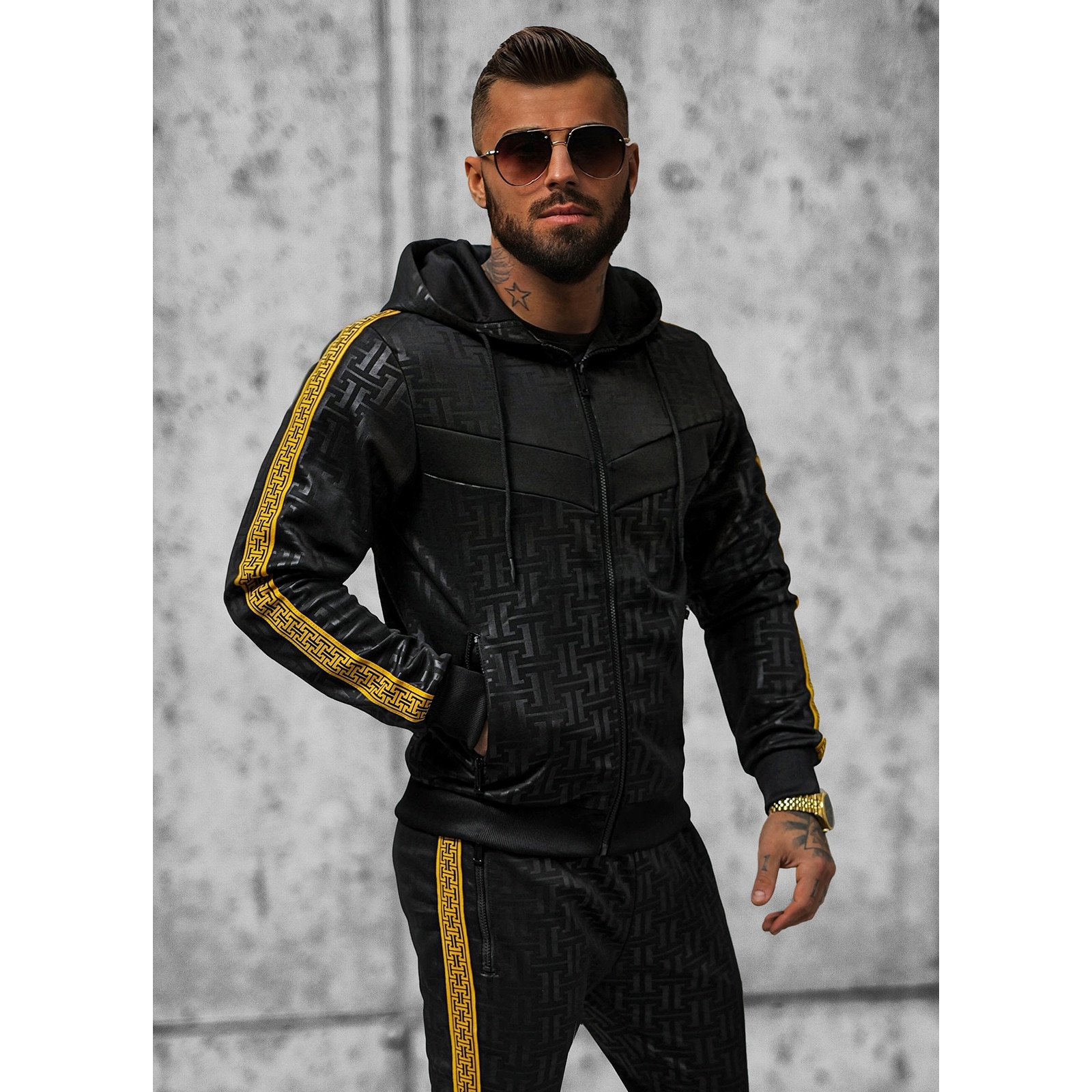 Compleu sport barbati negru OZONEE O/3A165 M - eMAG.ro