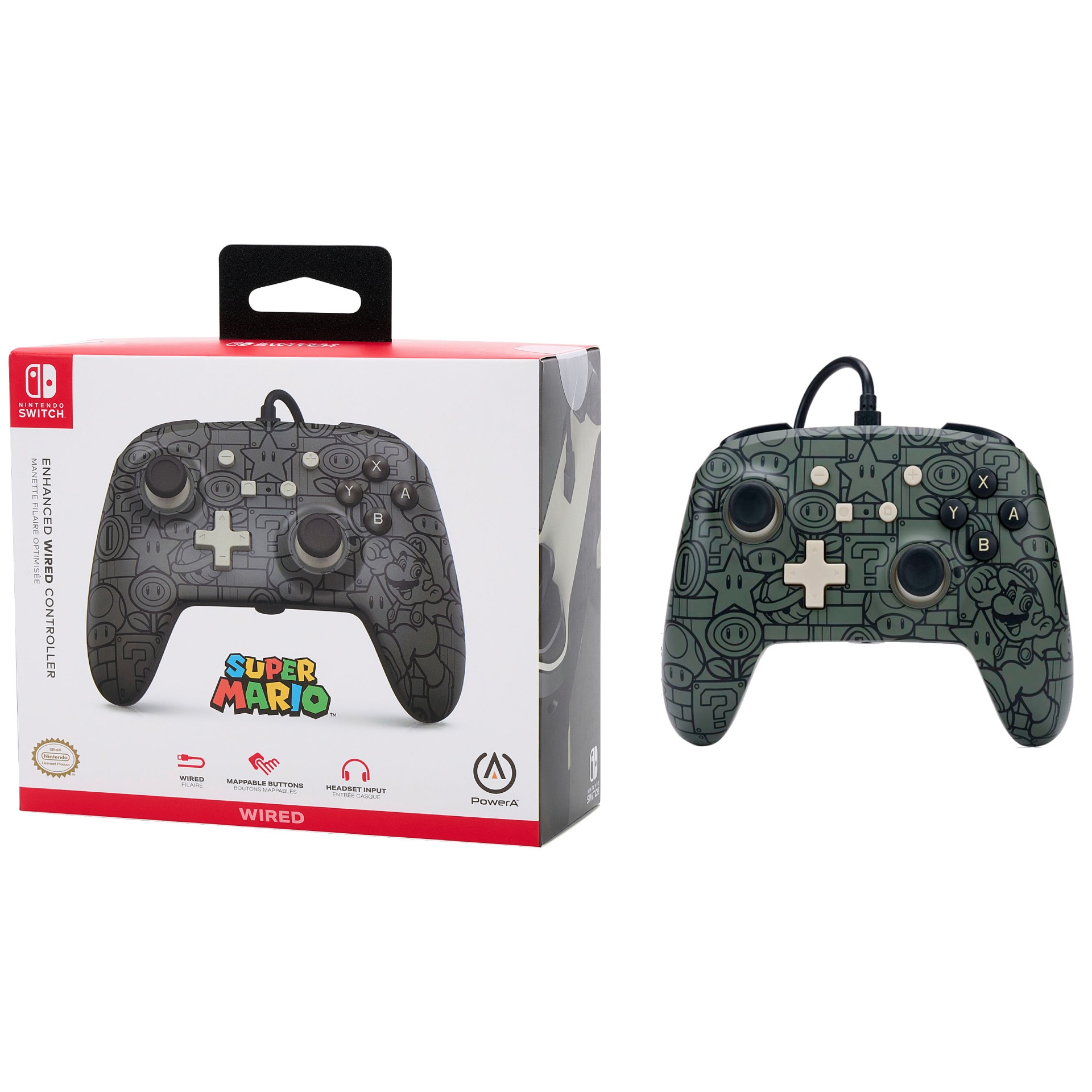 Controller Powera Enhanced Wired Power-up Mario - Nsw - eMAG.ro