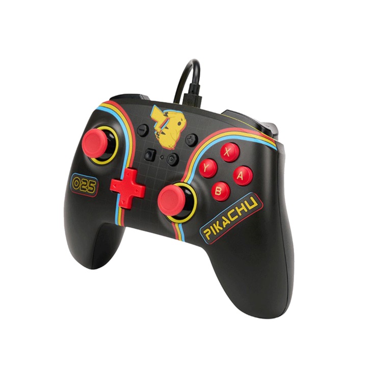 Controller Powera Enhanced Wired Pokemon Pikachu Arcade - Nsw - eMAG.ro