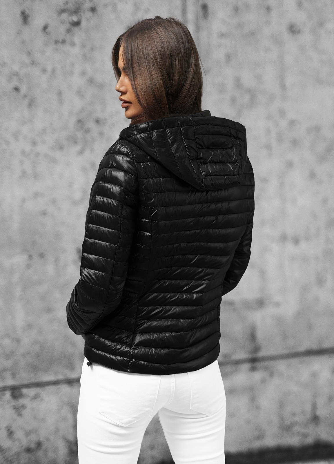 Geaca de femei neagra OZONEE O/H117 M - eMAG.ro