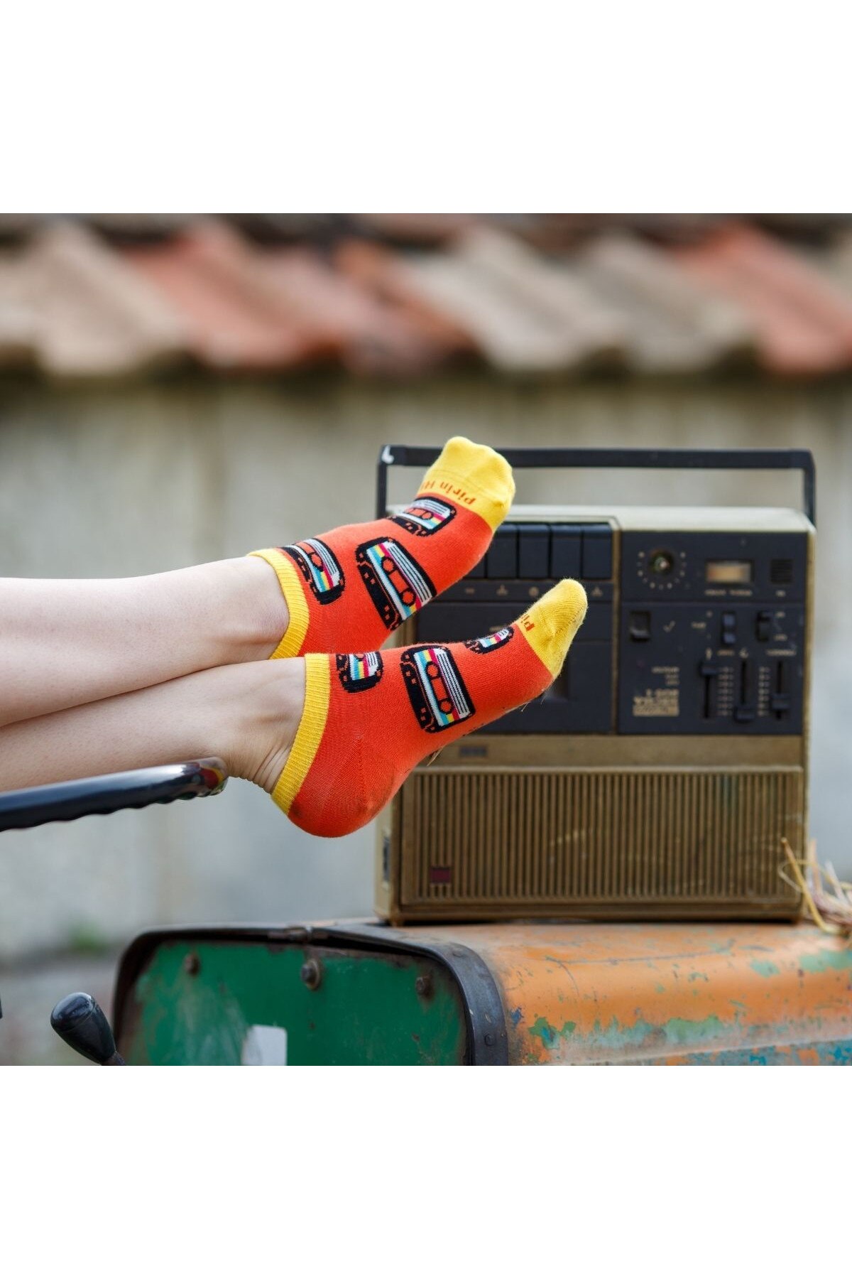 Sosete scurte bumbac Retro Tape - eMAG.hu