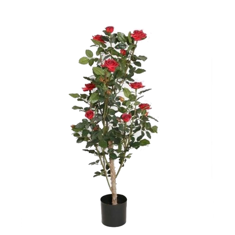 Trandafir, Copac artificial in ghiveci, Rosu, 160 cm - eMAG.ro