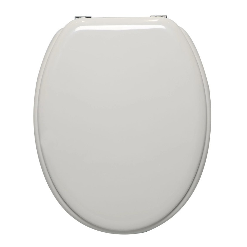 Capac WC Essential, din MDF, balamale otel inoxidabil, inchidere ...