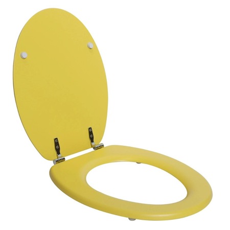 Capac WC Essential, din MDF, balamale otel inoxidabil, inchidere ...