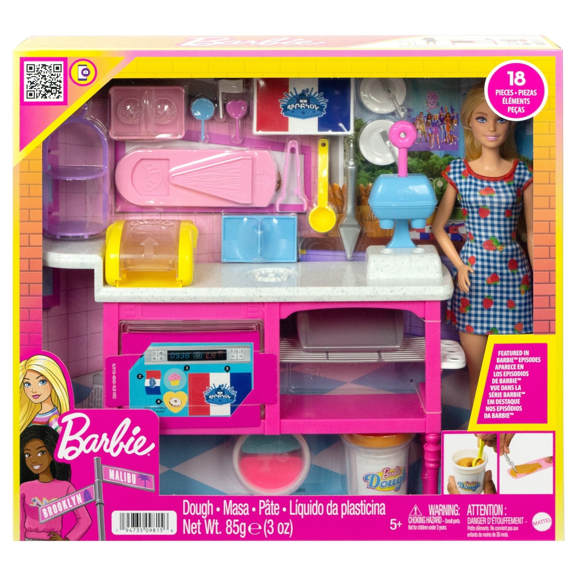 Set de papusi Barbie Cookie Shop, 18 articole - eMAG.ro