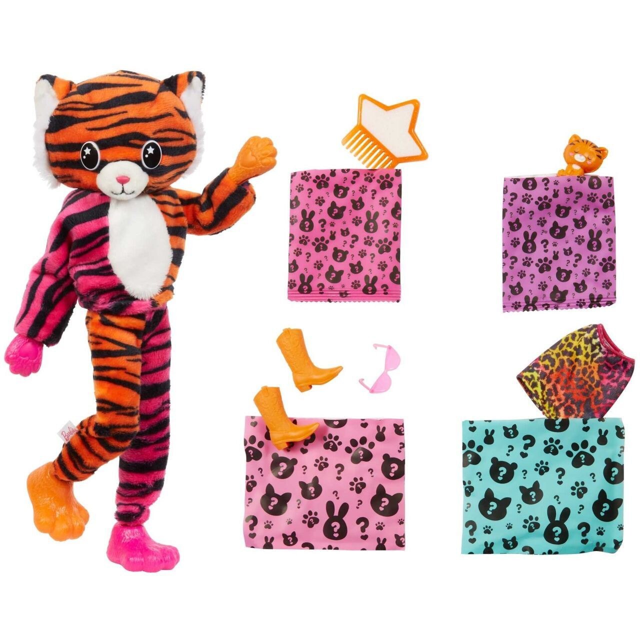 Papusa Barbie Cutie Reveal Jungle Tiger, 29cm - eMAG.ro