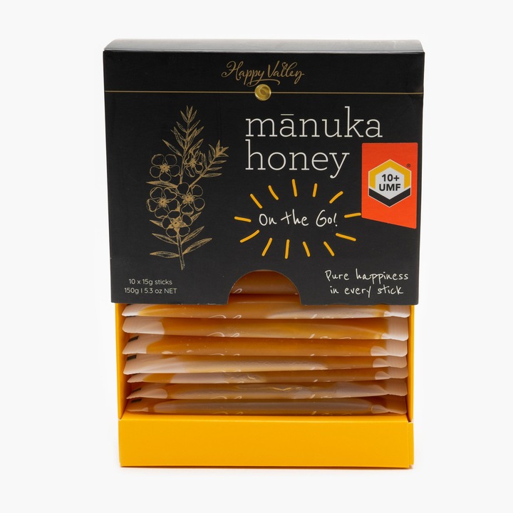 Pliculete miere Manuka Premium Happy Valley MGO 263+ (UMF 10+), pachet ...