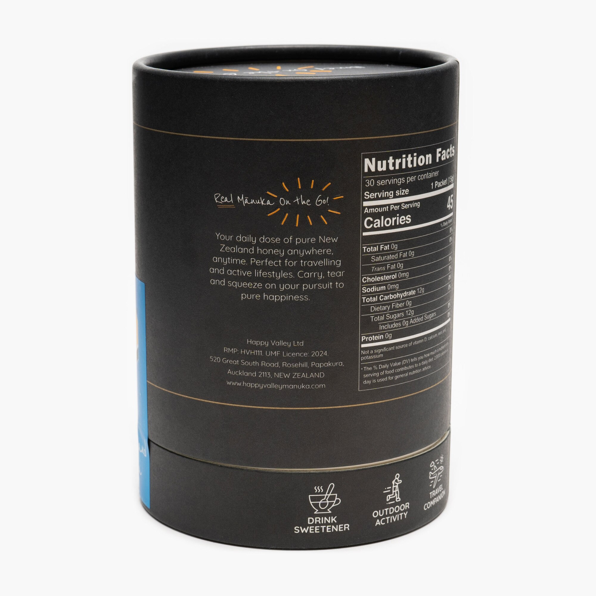 Pliculete miere Manuka Premium Happy Valley MGO 83+ (UMF 5+), pachet 30 ...