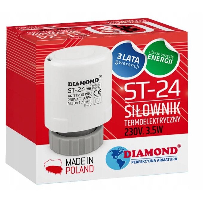 Actionator termoelectric Diamond, Alb - eMAG.ro