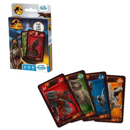 Joc 4 in 1 Jurassic World, Shuffle Fun - eMAG.ro