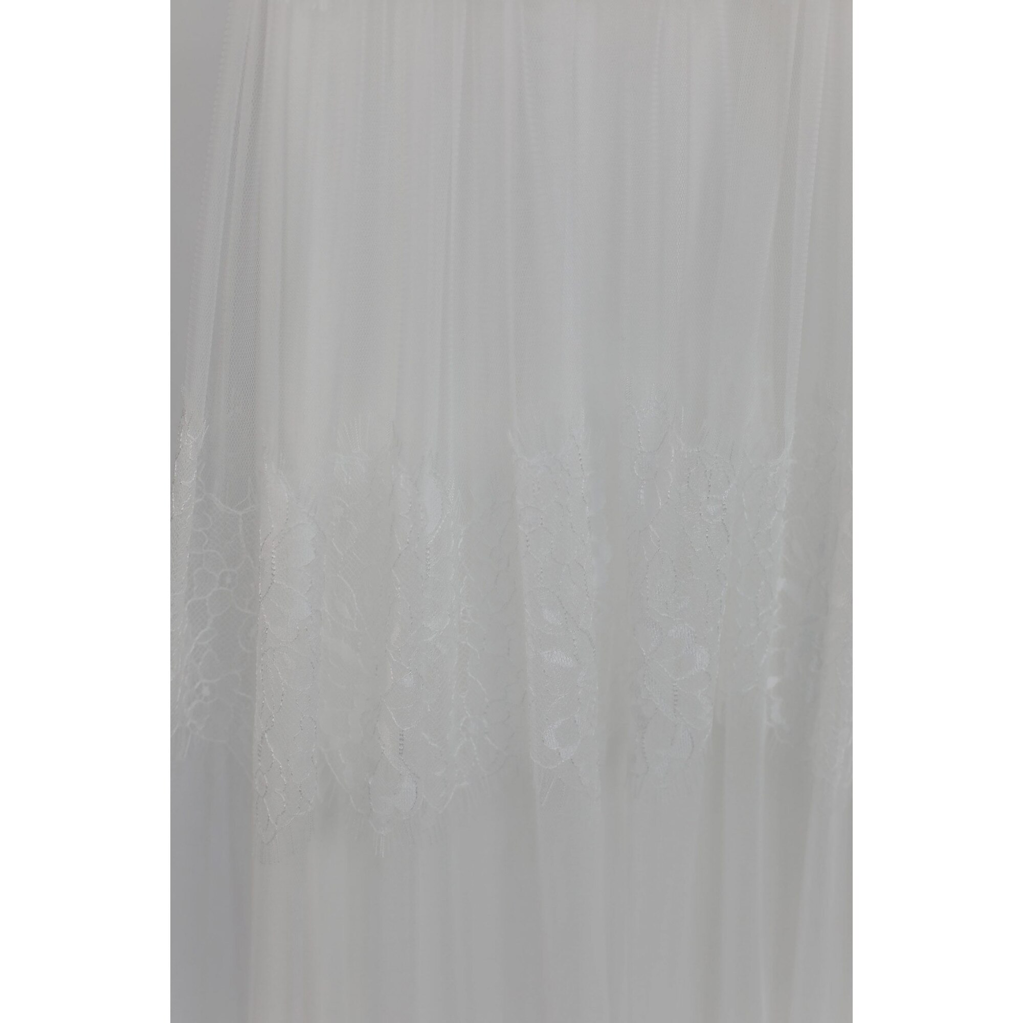 Rochie de mireasa croiala printesa din dantela si tul alb MELINDA - 40 ...