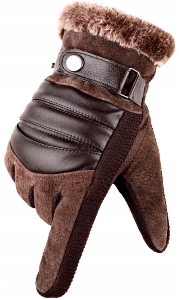 Manusi Teddy tactile pentru barbati, Edibazzar, Piele ecologica/Piele ...