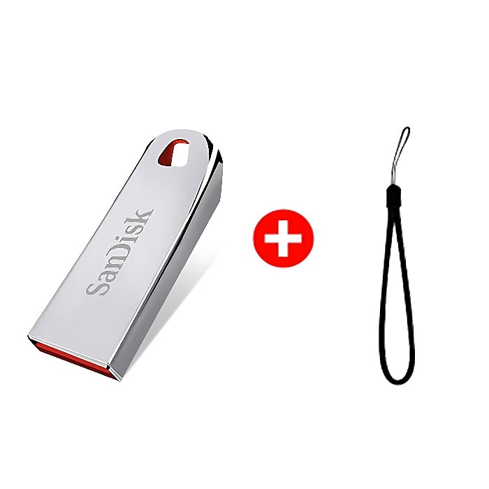 Stick de memorie SanDisk, capacitate 64GB, USB 2.0, mic, compact ...