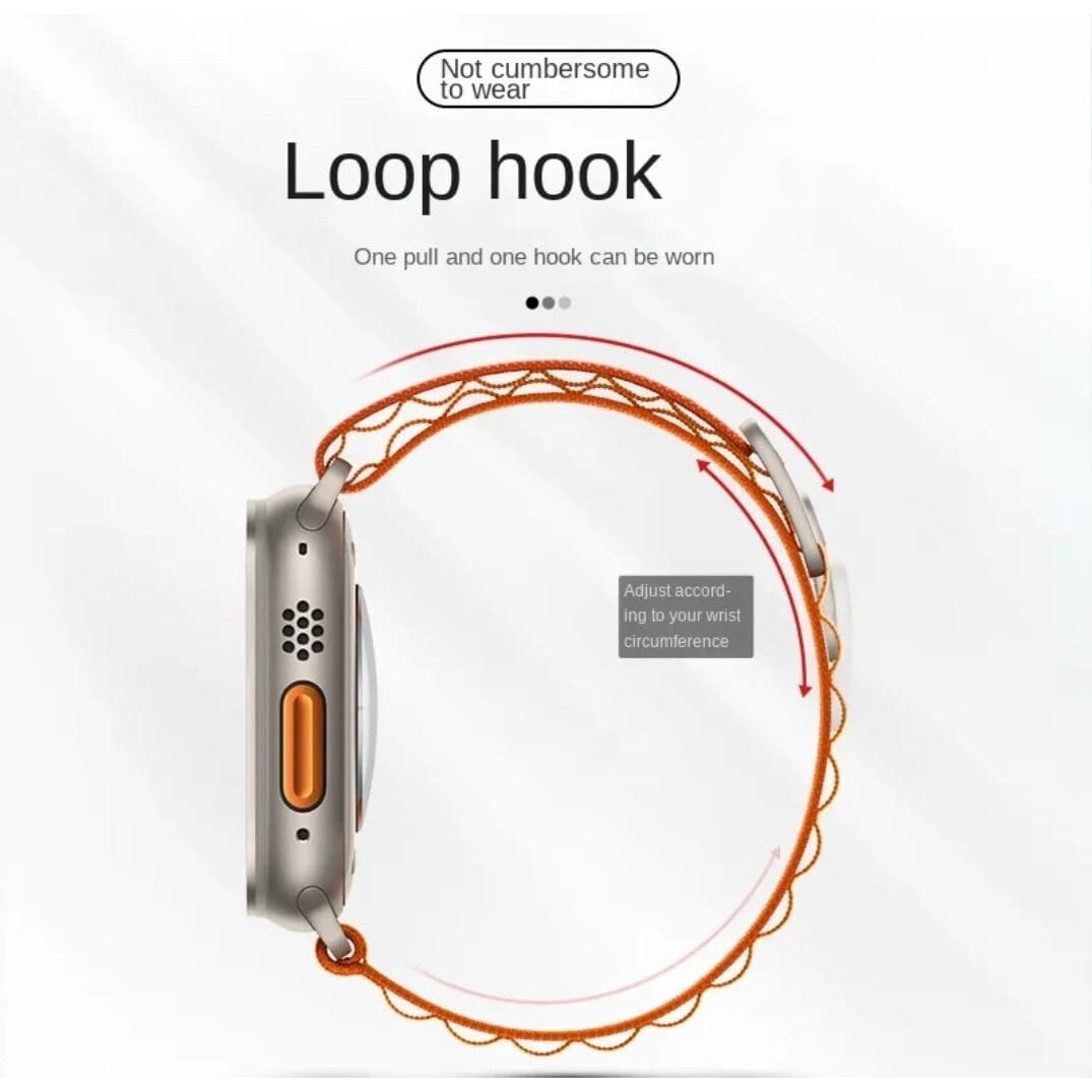 Curea Alpine Loop pentru smartwatch, textil nylon, ajustabila ...