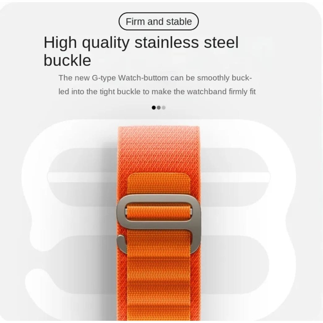 Curea Alpine Loop pentru smartwatch, textil nylon, ajustabila ...
