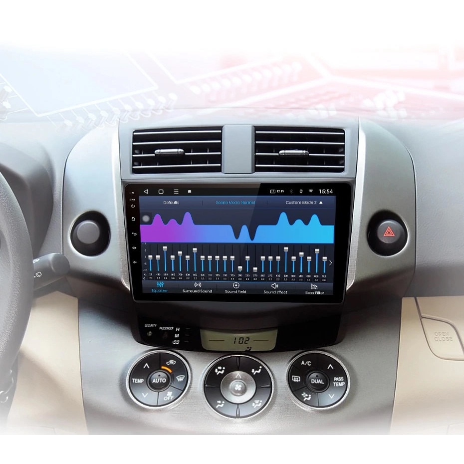 Съвместима навигация Toyota RAV4 (2005-2012) Android 12, CarPLAY ...