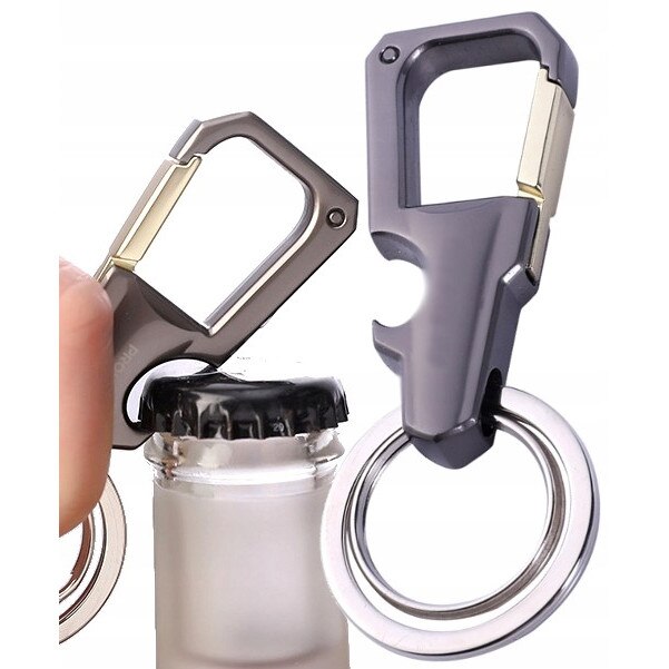 Breloc cu desfacator de sticle, Edibazzar, Metal, Gri - eMAG.ro