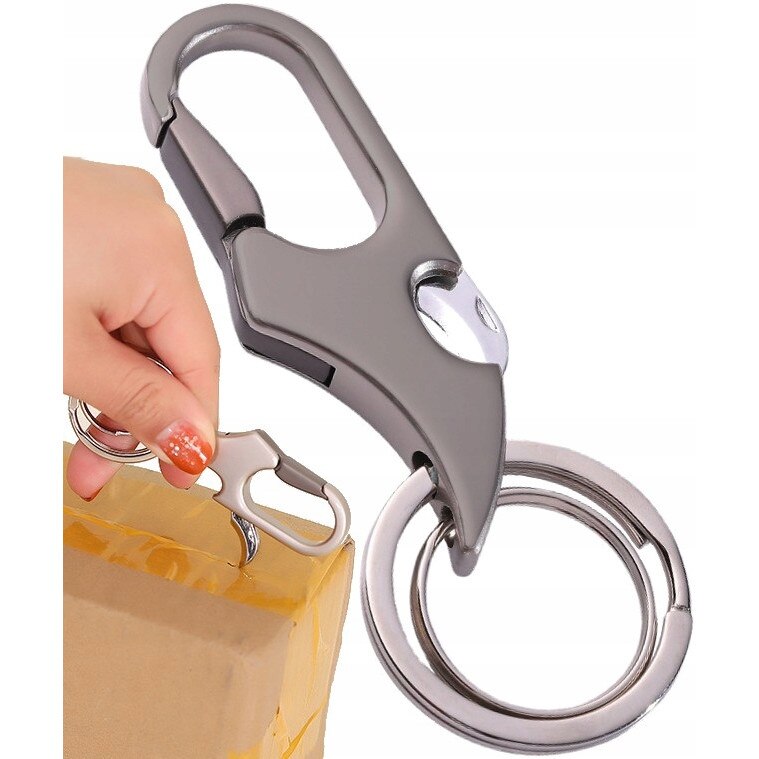 Breloc cu desfacator de sticle, Edibazzar, Metal, Gri - eMAG.ro
