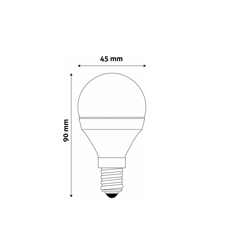 Bec LED Avide glob mic G45, E14, 7W, 600lm, 4000K - eMAG.ro