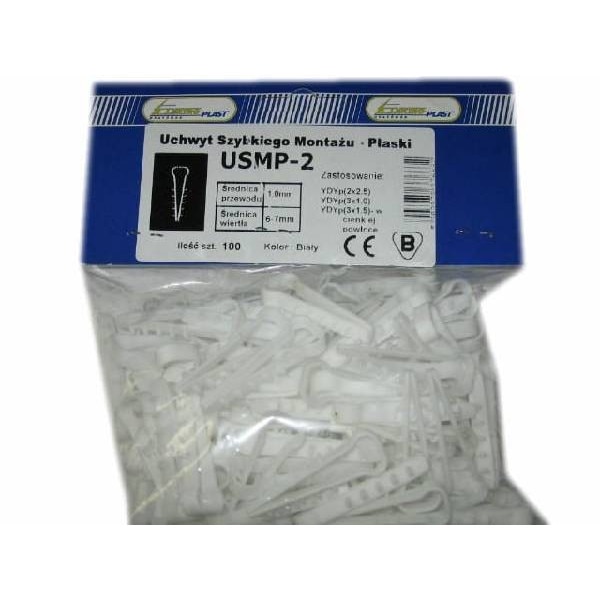 Set 100 suporturi montare cabluri USMP-2, Elektro-Plast Opatówe, Alb - eMAG.ro