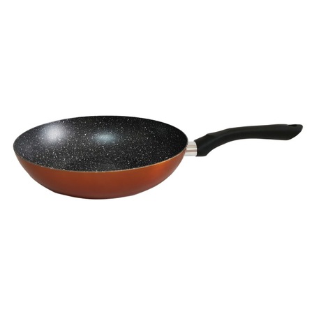 Tigaie wok aluminiu Bohmann, 26x7cm, marmorata interior, 2.5mm grosime ...