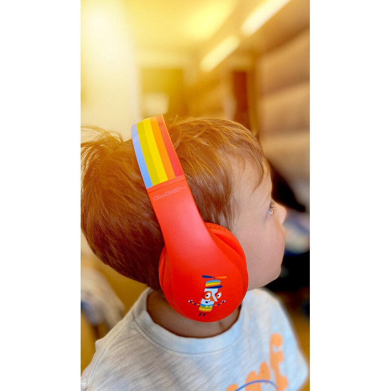 Casti audio fara fir pentru copii GoGEN Decek, Bluetooth 5.2, volum ...
