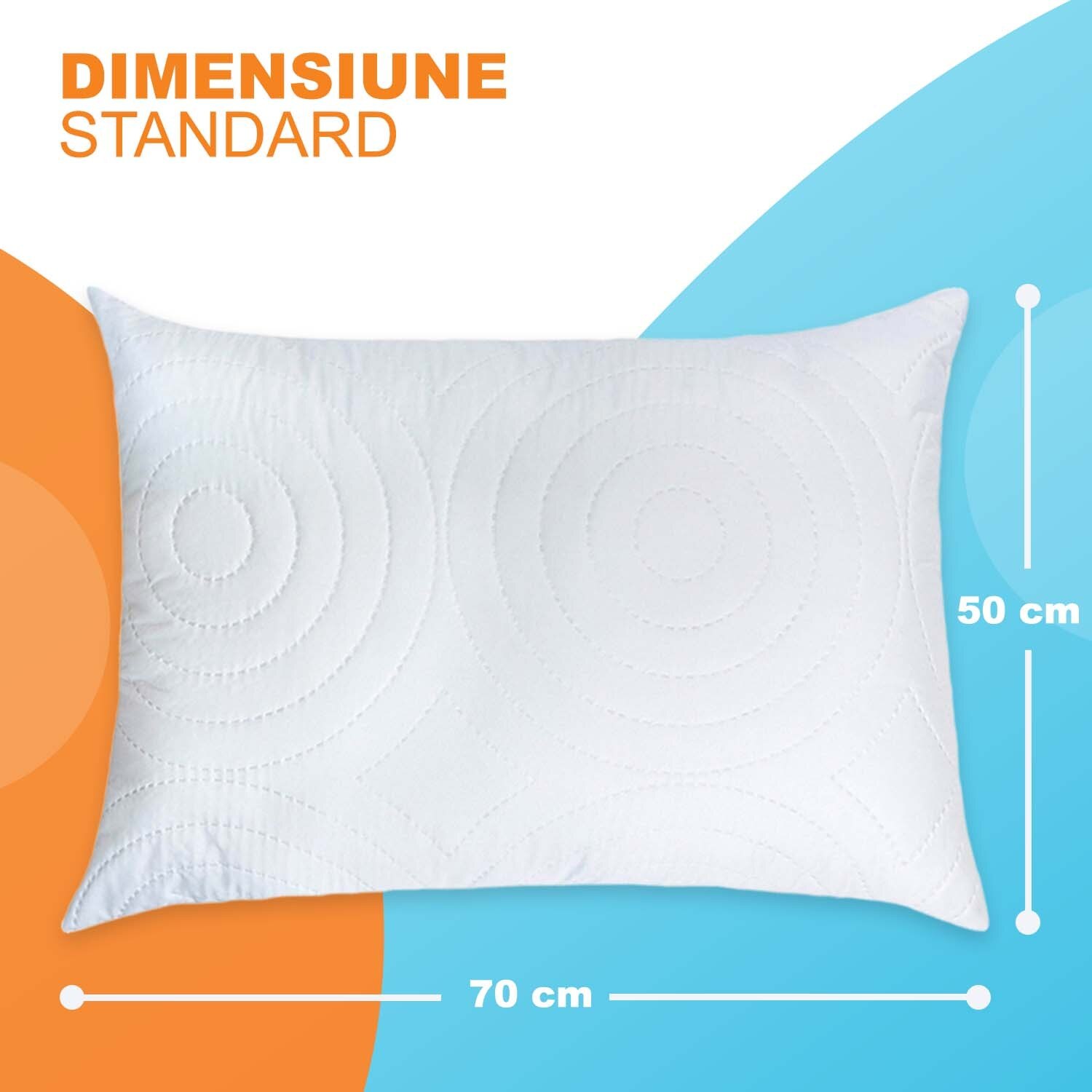 Perna Pernador microfibra matlasata, 50x70 cm - eMAG.ro