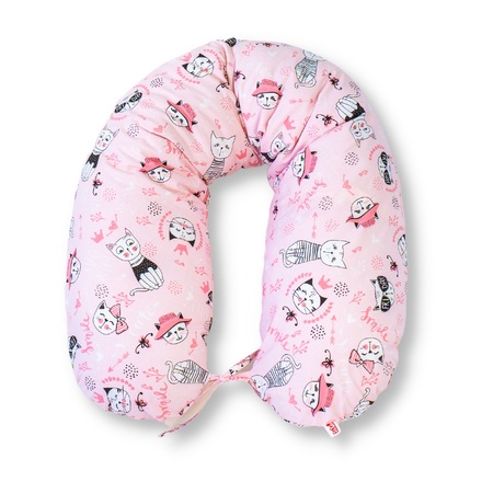 3 az 1-ben cornulet típusú terhespárna pamutból, macskák rózsaszínnel ...