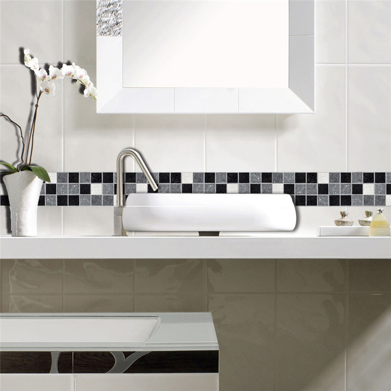 Декоративни стикери за плочки или стени Luxer, Комплект от 19 бр., Бяла ...