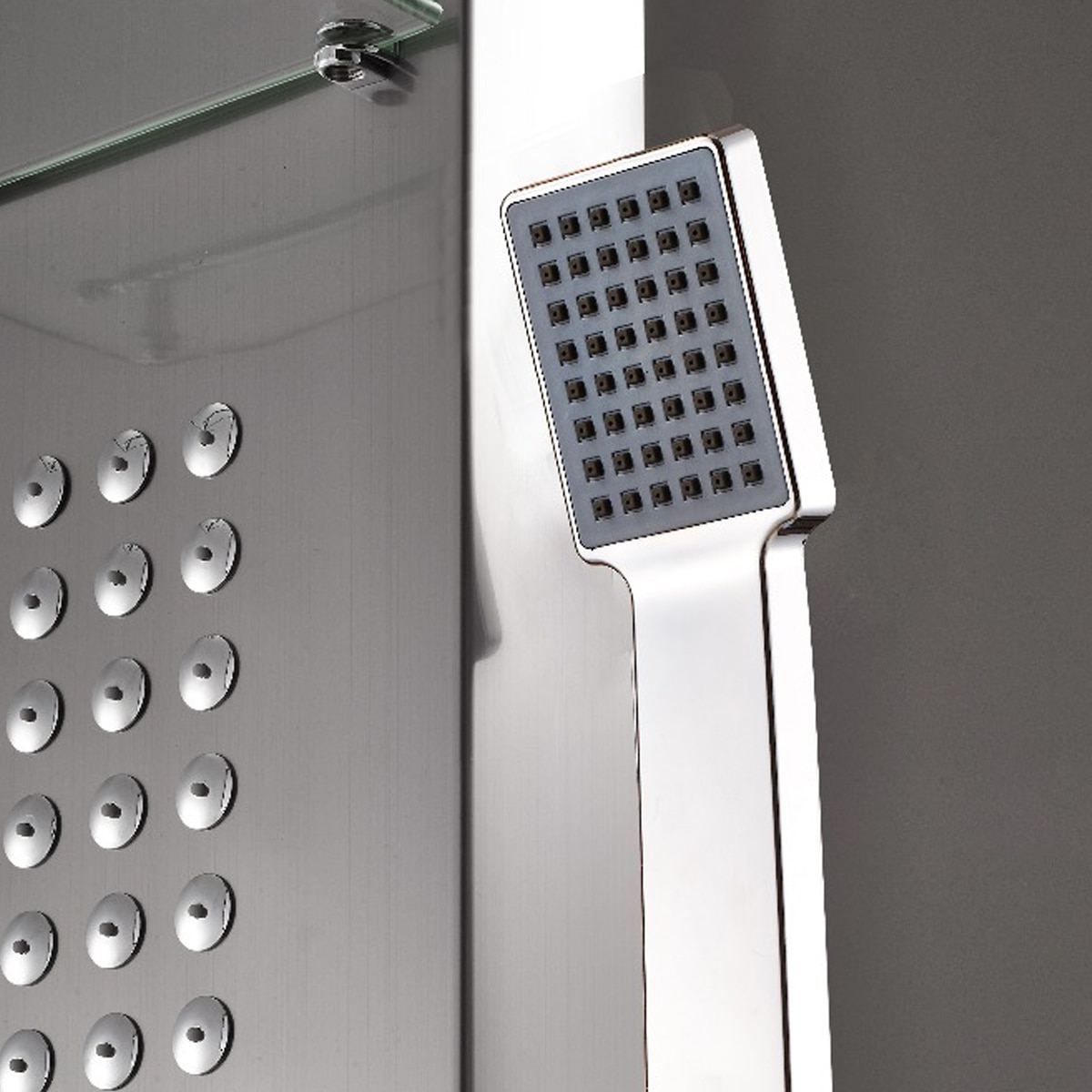 Panou dus hidromasaj inox, Indes, 5 Functii, Argintiu - eMAG.ro