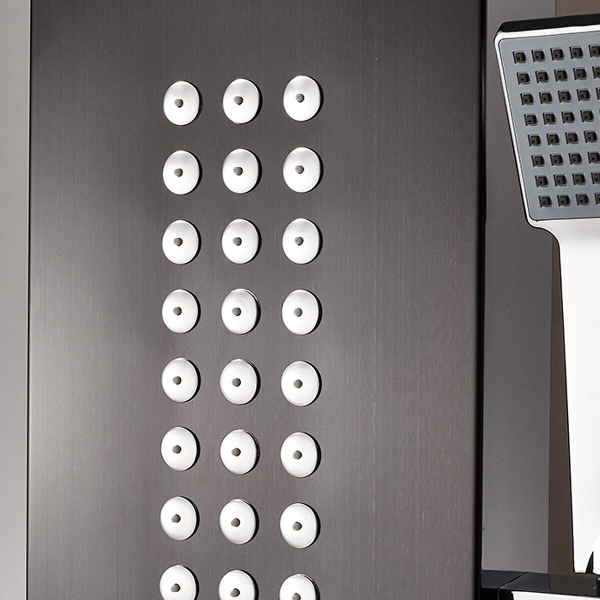 Panou dus hidromasaj inox, Indes, 5 Functii, Negru - eMAG.ro
