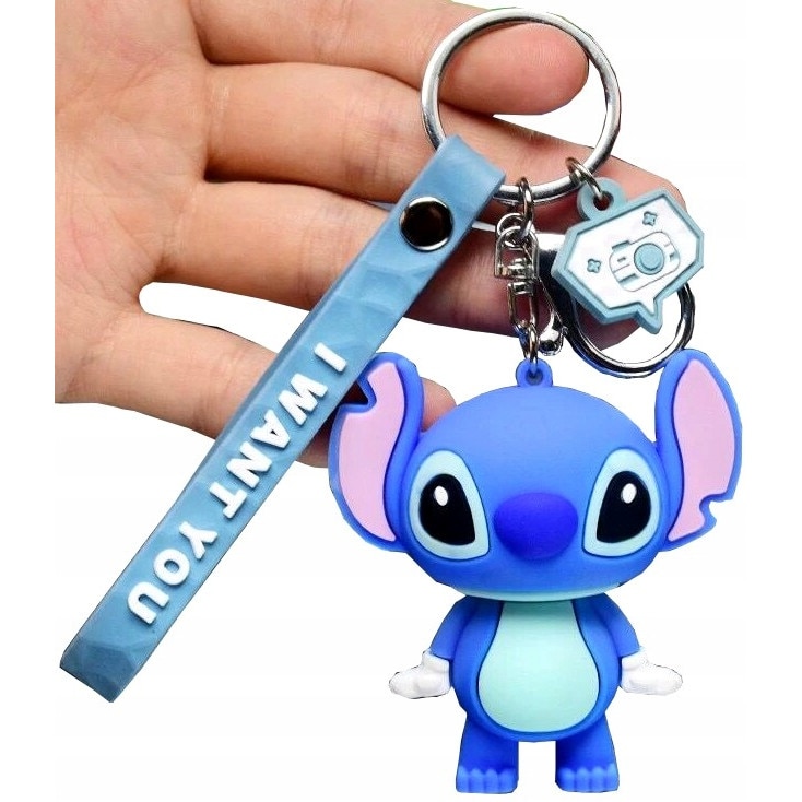 Breloc pentru geanta cu Stitch, Cauciuc/Sintetic/Metal, Multicolor ...