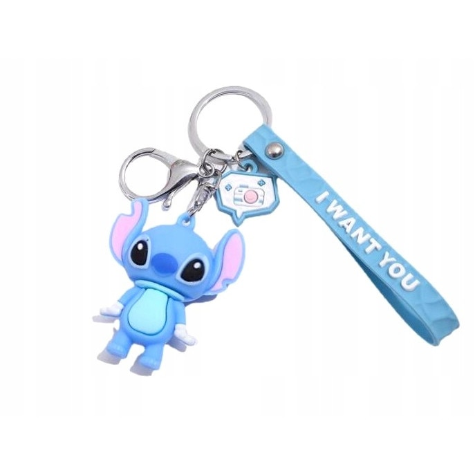 Breloc pentru geanta cu Stitch, Cauciuc/Sintetic/Metal, Multicolor ...