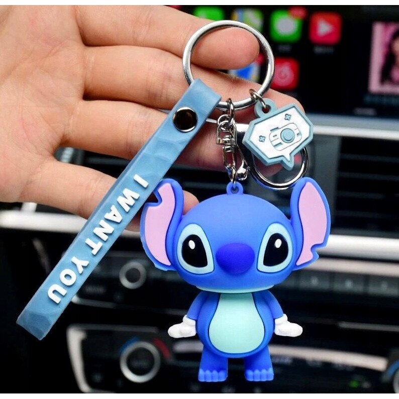Breloc pentru geanta cu Stitch, Cauciuc/Sintetic/Metal, Multicolor ...