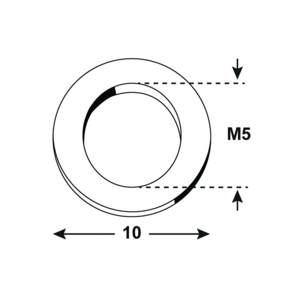 Blister 300 saibe plate DIN 125 A, M5, Connex - eMAG.ro