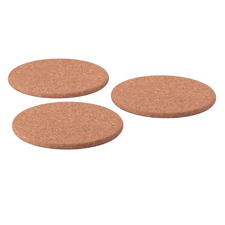 Set 3 suporturi termorezistente pentru recipiente fierbinti, din pluta ...