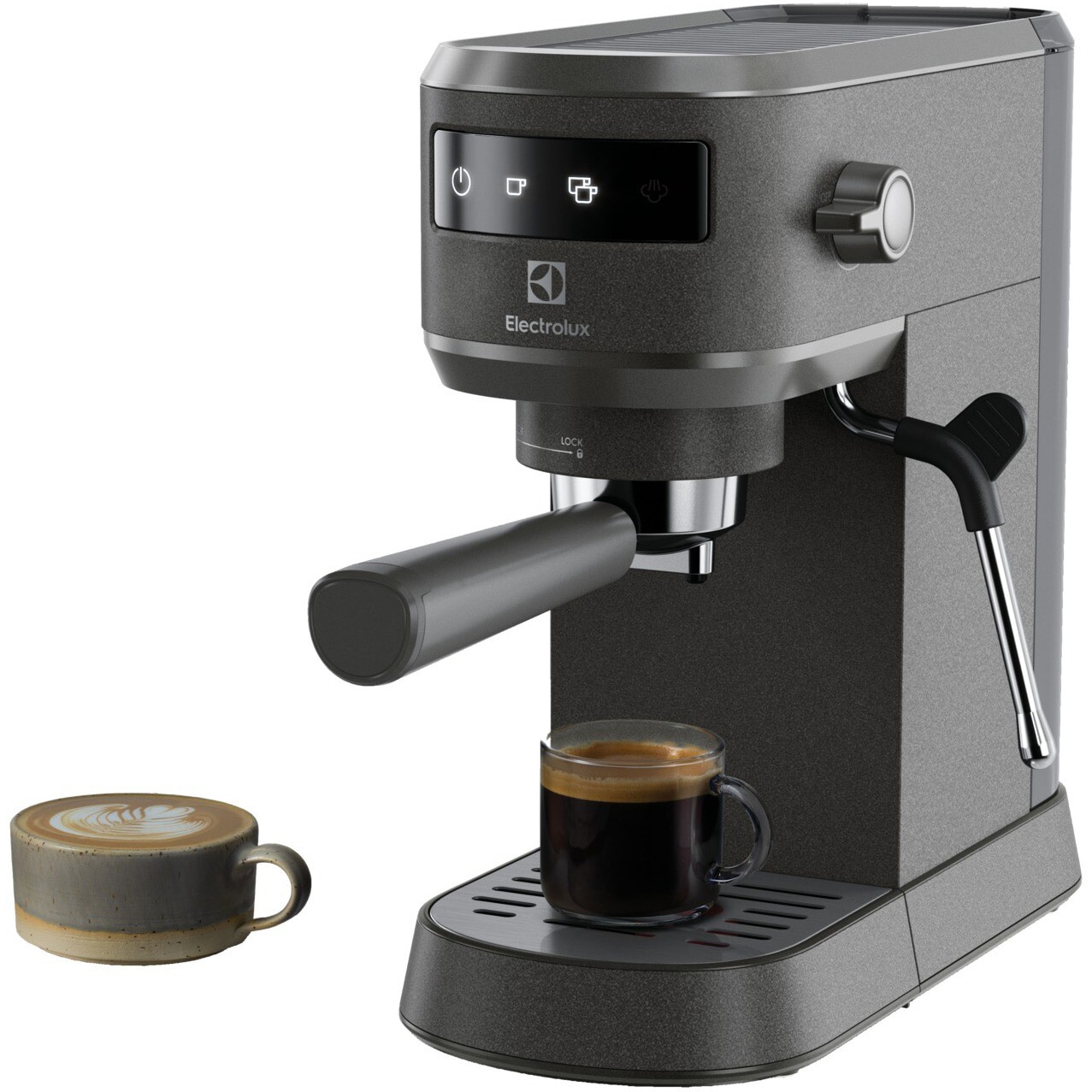 Espressor manual Electrolux Explore 6 E6EC1-B6ST, 1400W, 15 bar, 1l ...